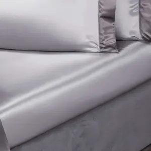 TOGAS House Of Textiles Elite Silk Standard Sham - Silver