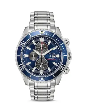 Citizen Eco-drive Promaster Diver Chronograph, 46mm - Blue/silver