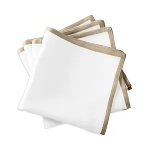 MATOUK Border Napkins, Set Of 4 - Oat