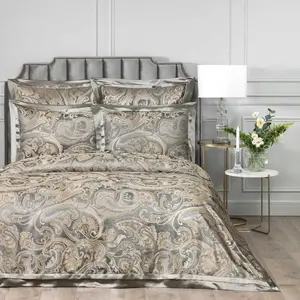 TOGAS House Of Textiles Lorenzo Silk Flat Sheet, King Exclusive - Green