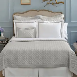 MATOUK Ava King Sham - Silver