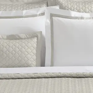 MATOUK Ava Quilt, King - Silver