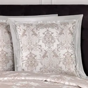 TOGAS House Of Textiles Raphael Silk Euro Sham - Silver