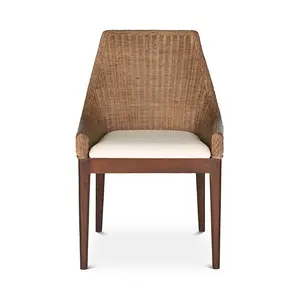 SAFAVIEH Franco Rattan Sloping Chair - Brown