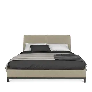 HUPPE Winston Upholstered Platform Queen Bed - Birch Blackened