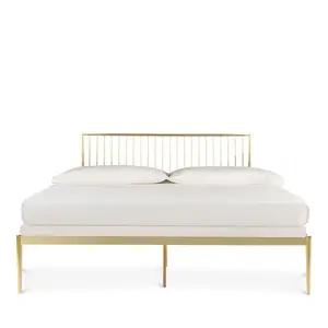 SAFAVIEH Eliza Metal Bed, Queen - Gold