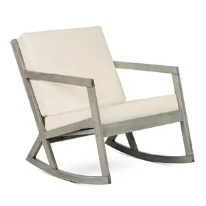 SAFAVIEH Vernon Rocking Chair - Beige/gray