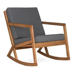 SAFAVIEH Vernon Rocking Chair - Gray/natural