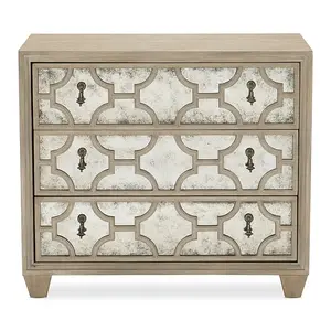 BERNHARDT Santa Barbara 3 Drawer Nightstand, Large - Sandstone