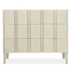 BERNHARDT East Hampton Hall Three Drawer Chest - Cerused Linen