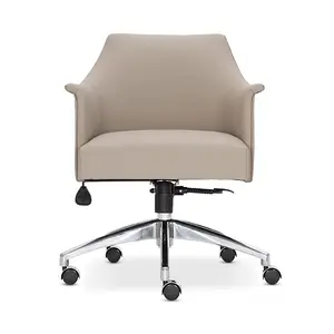 BERNHARDT Tiemann Office Chair - Taupe/stainless Steel