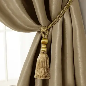 ELRENE HOME FASHIONS Amelia Tassel Curtain Tieback - Gold