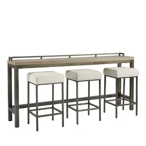 UNIVERSAL Bloomingdale's Mitchell Console And Stool Set - Greystone Finish