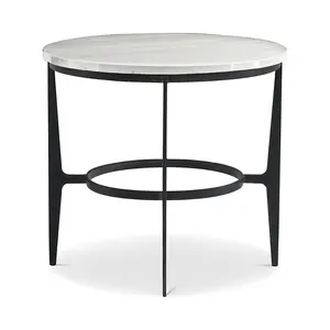BERNHARDT Avondale Round End Table - Marble