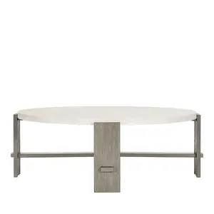BERNHARDT Foundations Circle Cocktail Table - Linen