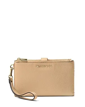 Michael Kors Michael Michael Kors Double Zip Wristlet Camel