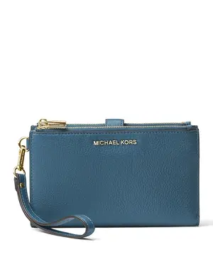 Michael Kors Michael Michael Kors Double Zip Wristlet Dark Chambray