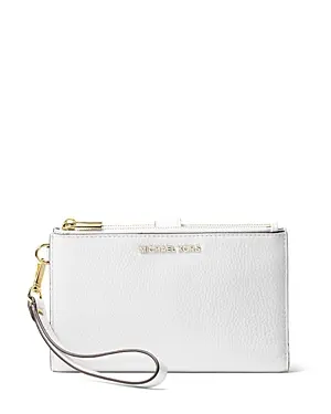 Michael Kors Michael Michael Kors Double Zip Wristlet Optic White