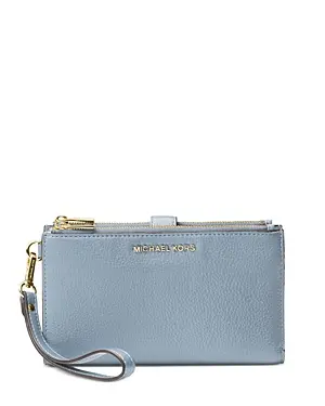 Michael Kors Michael Michael Kors Double Zip Wristlet Pale Blue