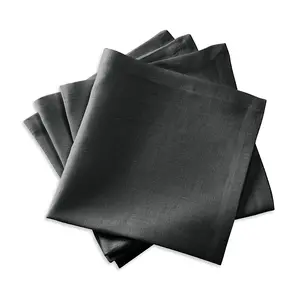 MATOUK Chamant Napkins, Set Of 4 Charcoal