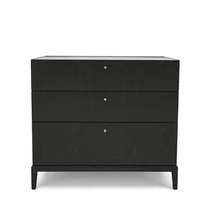HUPPE Hemrik 3-drawer Chest - Blackened Birch/ Ceramic