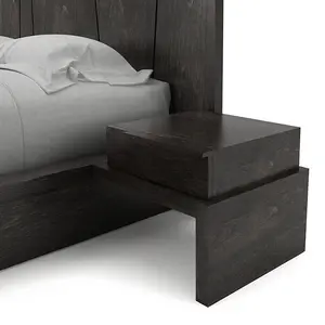 HUPPE Silk Right Nighstand - Charcoal Birch