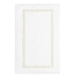 MATOUK Classic Chain Milagro Bath Rug Exclusive - White/sand Beige