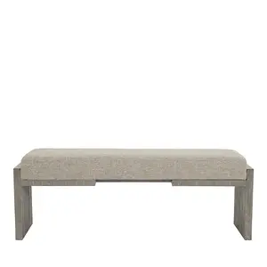 BERNHARDT Foundations Bench - Linen/shale