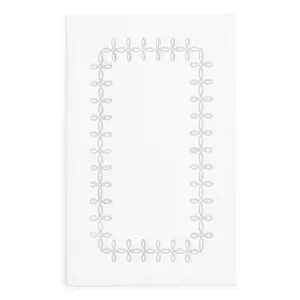 MATOUK Gordian Knot Milagro Bath Rug Exclusive - White/pearl Gray