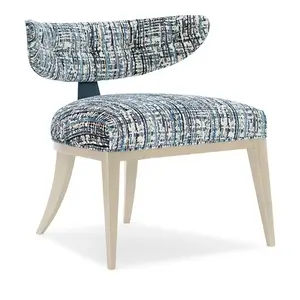 CARACOLE Half Moon Chair - Blue