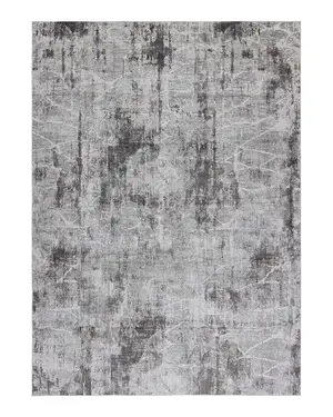 MINK HOME Alloy All342 Area Rug, 4' X 6 - Silver