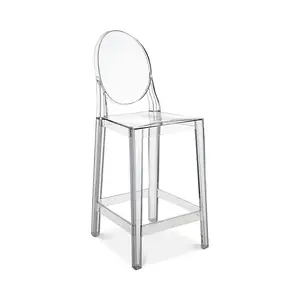 KARTELL One More Counter Stool, Set Of 2 - Crystal