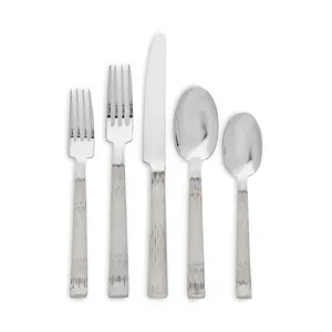 RICCI ARGENTIERI Pioggia Flatware, Set Of 45 - Silver