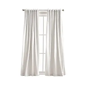 PERI HOME Sanctuary 108 X 50 Back Tab Window Panel, Pair White