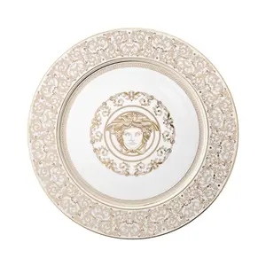 Versace Rosenthal Meets Medusa Gala Service Plate - White/gold