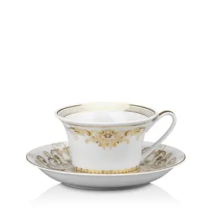 Versace Medusa Gala Teacup & Saucer - Gold