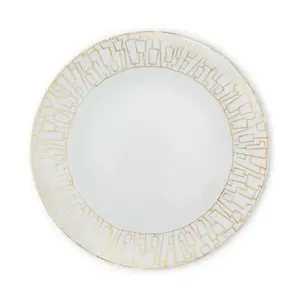 ROSENTHAL Tac Gold Dinner Plate - White/gold
