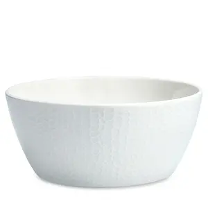 FORTESSA Amanda Embossed Cereal Bowl, Set Of 4 - White