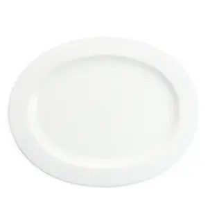FORTESSA Amanda Embossed Oval Platter, 14 - White