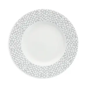 FORTESSA Amanda Grey Embossed Bread & Butter Plate, Set Of 4 - Gray/white