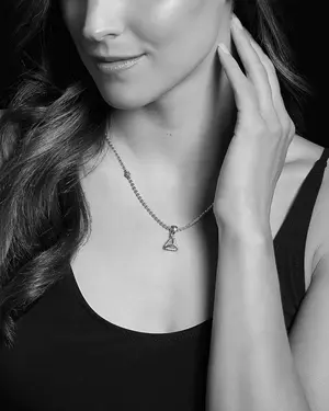 Lagos 18k Yellow Gold & Sterling Silver Diamond Pendant Necklace