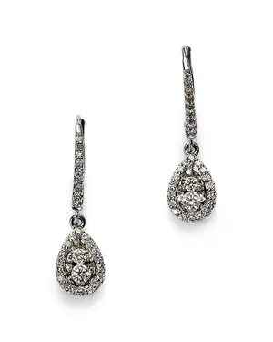 Bloomingdale'S Diamond Drop Earrings In 14k Gold - White