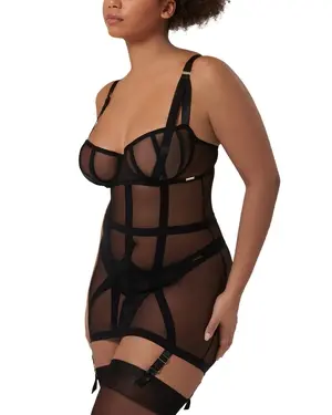 Bluebella Karolina Mesh Strappy Basque