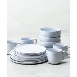 FORTESSA Nosee Svelte 16 Piece Dinnerware Set - Stone