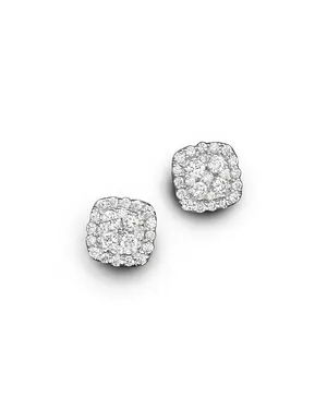 Bloomingdale'S Diamond Cluster Stud Earrings - White