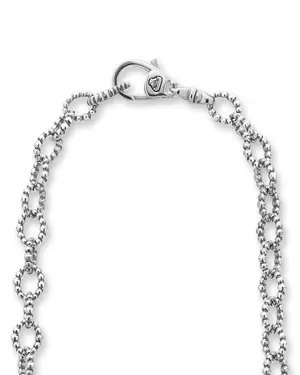 Lagos Sterling Caviar Spark Diamond Multi Circle Necklace