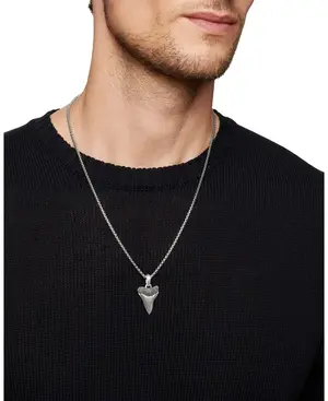 David Yurman Sterling Shark Tooth Amulet - Silver
