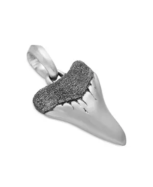 David Yurman Sterling Shark Tooth Amulet - Silver