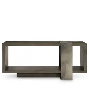 BERNHARDT Linea Console Table - Cerused Charcoal