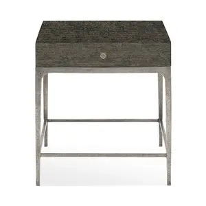 BERNHARDT Linea End Table - Cerused Charcoal